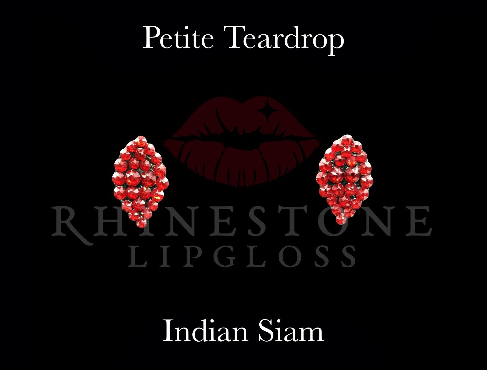 Petite Teardrop Indian Siam – Rhinestone Lipgloss