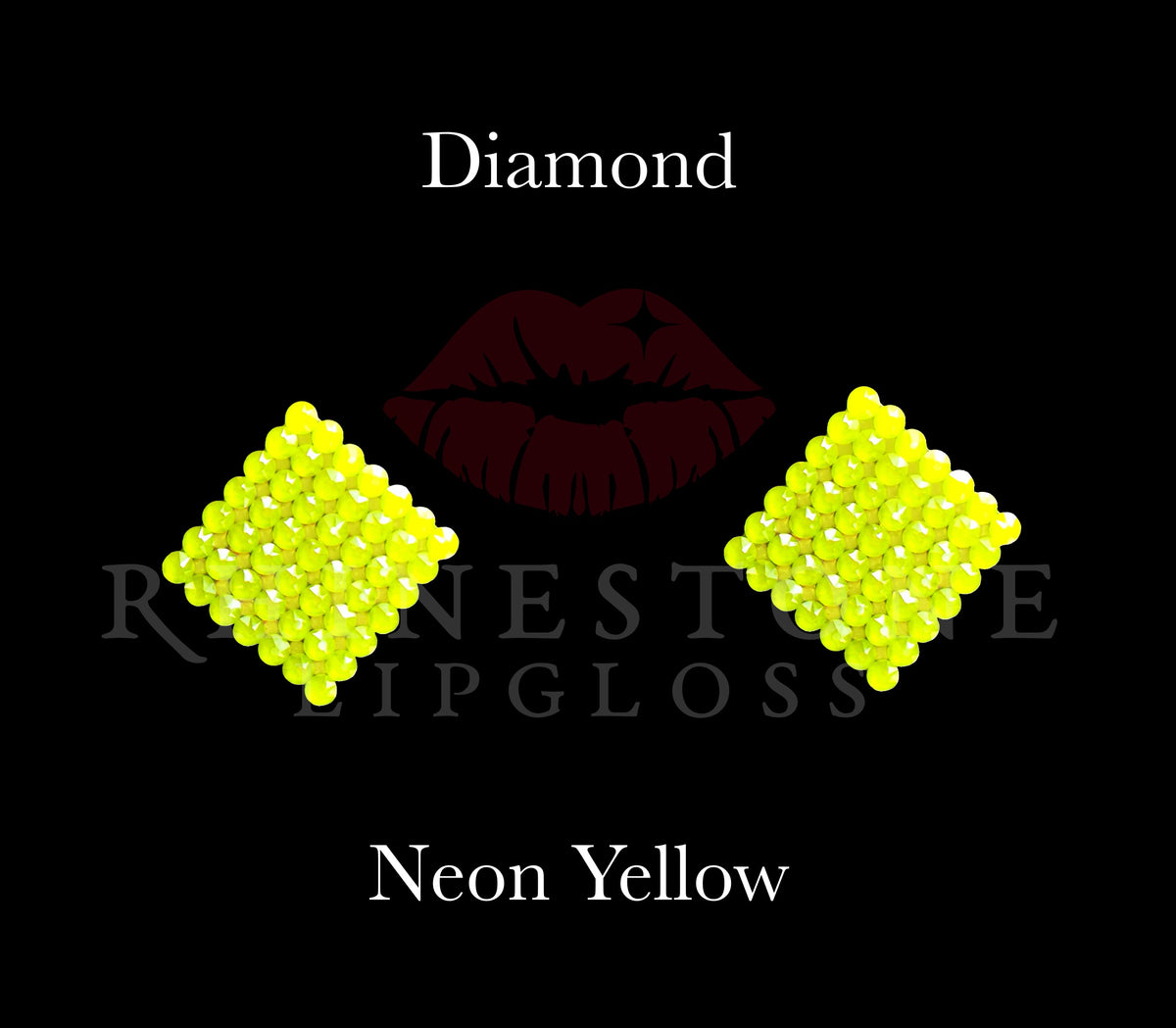 Diamond Neon Yellow – Rhinestone Lipgloss