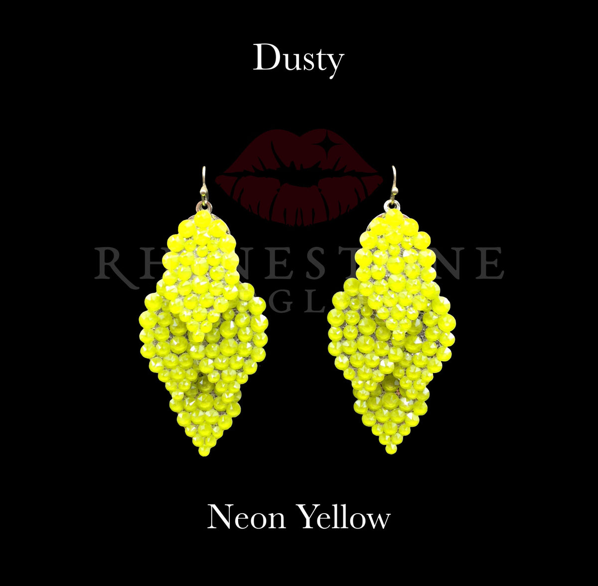 Dusty Neon Yellow – Rhinestone Lipgloss