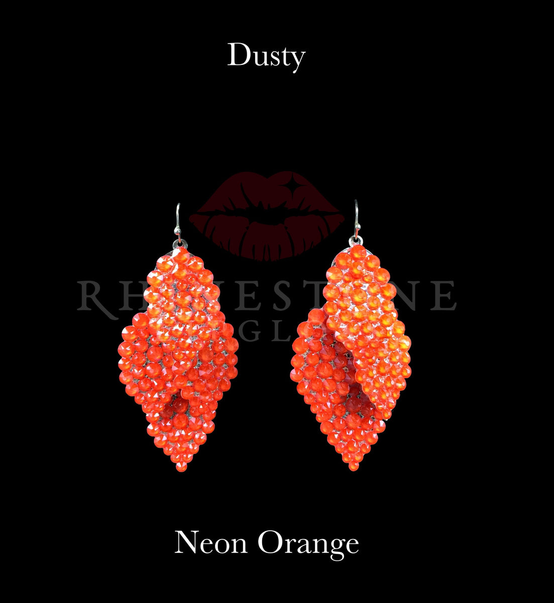 Dusty Neon Orange – Rhinestone Lipgloss