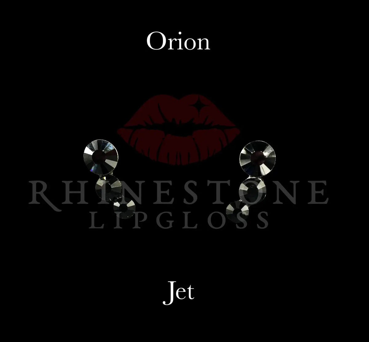Orion Three Stone Jet – Rhinestone Lipgloss