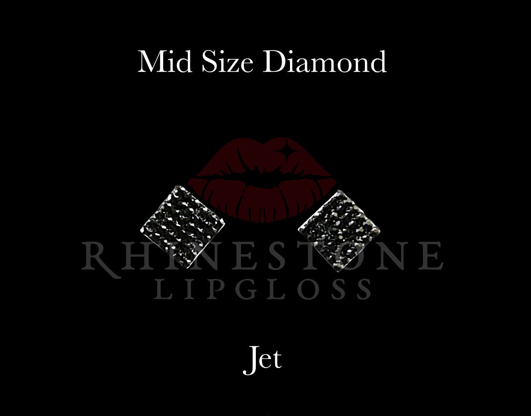 Diamond Mid Size - Jet – Rhinestone Lipgloss