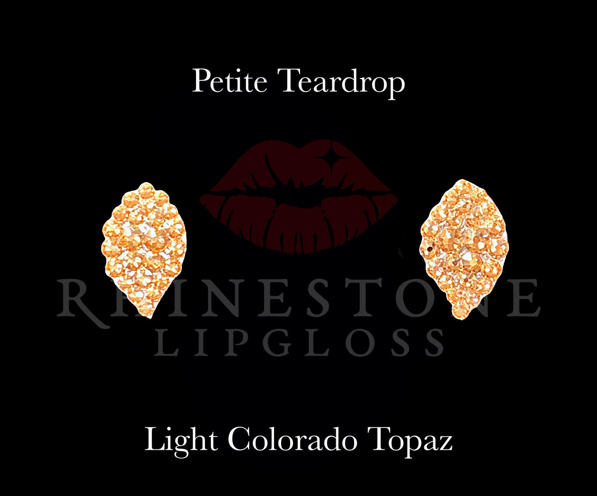Petite Teardrop Light Colorado Topaz – Rhinestone Lipgloss