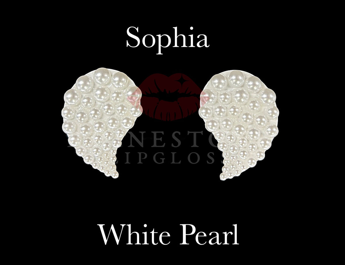 Sophia - White Pearl – Rhinestone Lipgloss